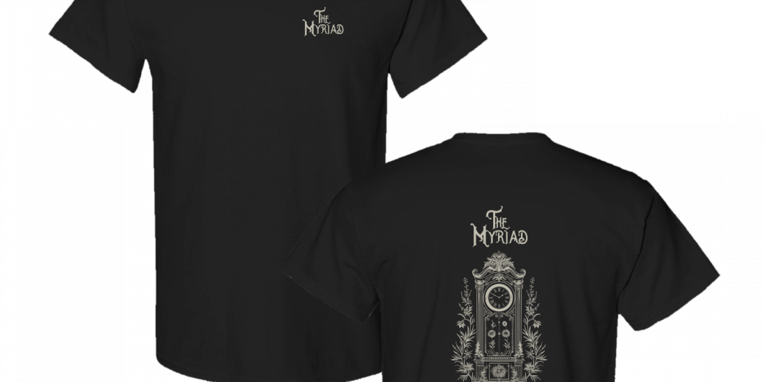 Time tee - beige on black | MerchYeah