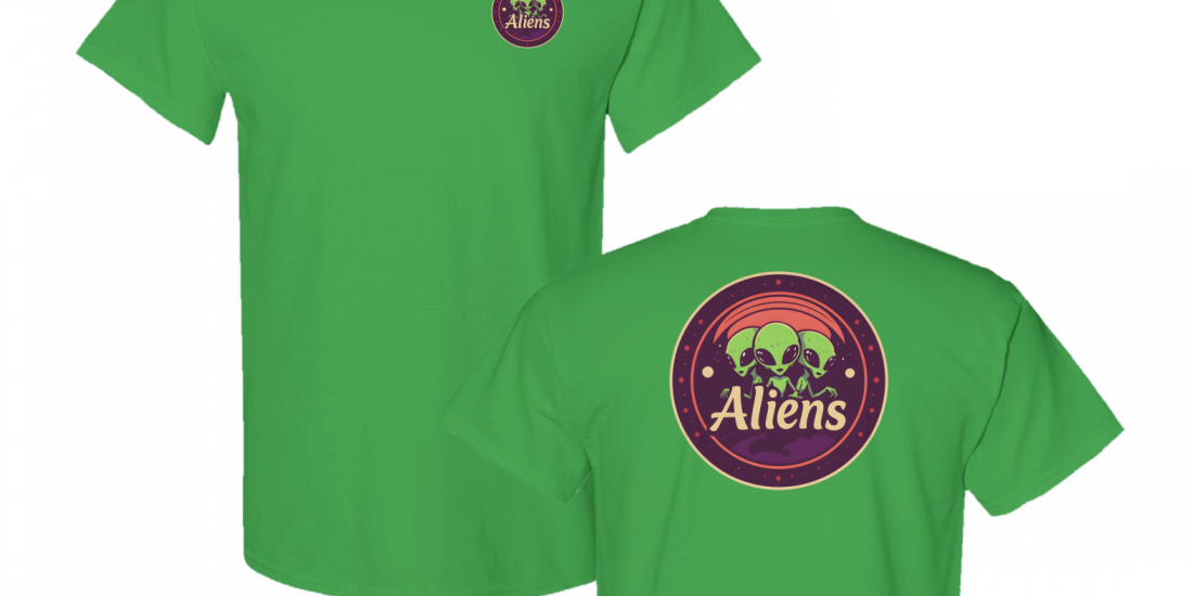 ALIENS LOGO (THICKER T-SHIRT) GILDAN STANDARD-FIT 6.OZ ULTRA COTTON ...