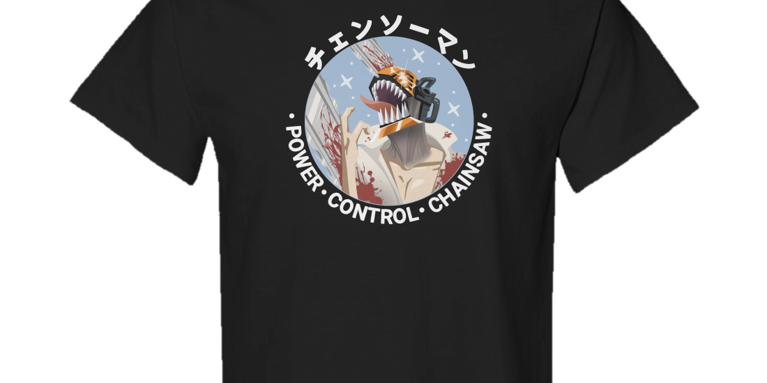 Chainsaw Kanji Black | MerchYeah