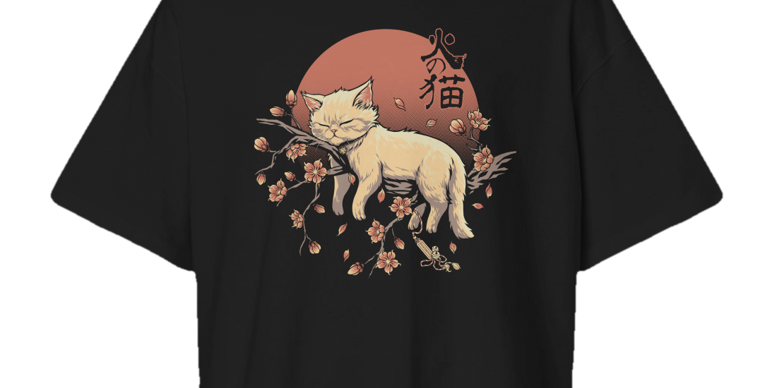 Sleeping Cat on Sakura | MerchYeah