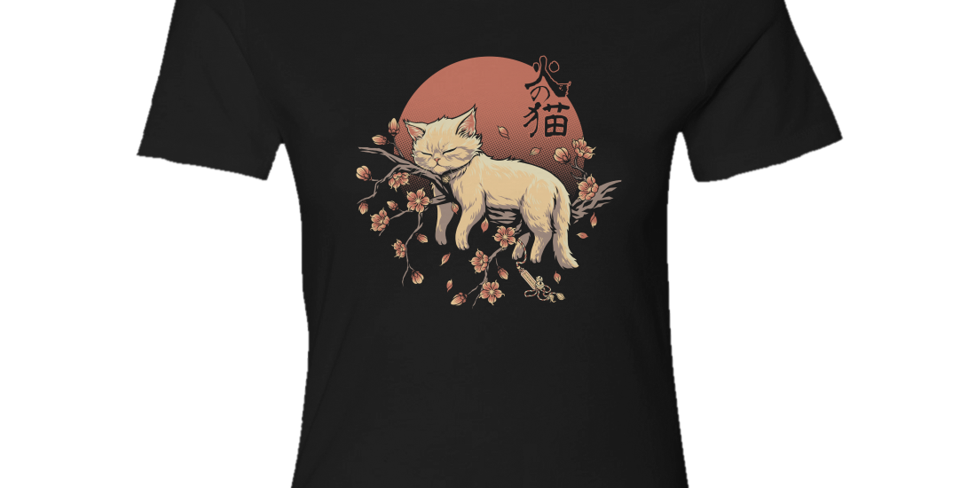 Sleeping Cat on Sakura | MerchYeah