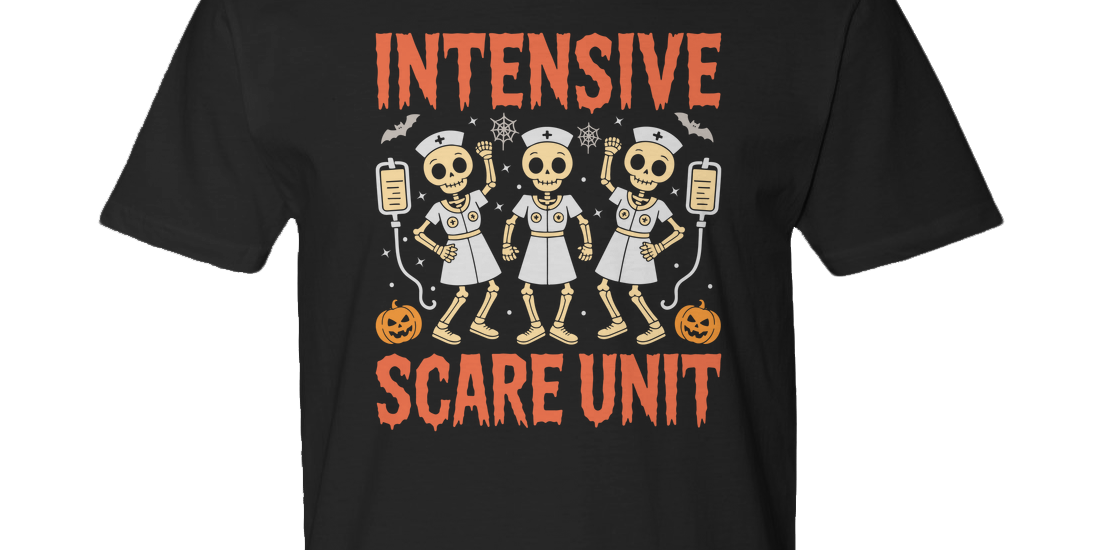 Intensive Scare Unit Shirt Funny Halloween Nurse Doctor Medical T-Shirt ...